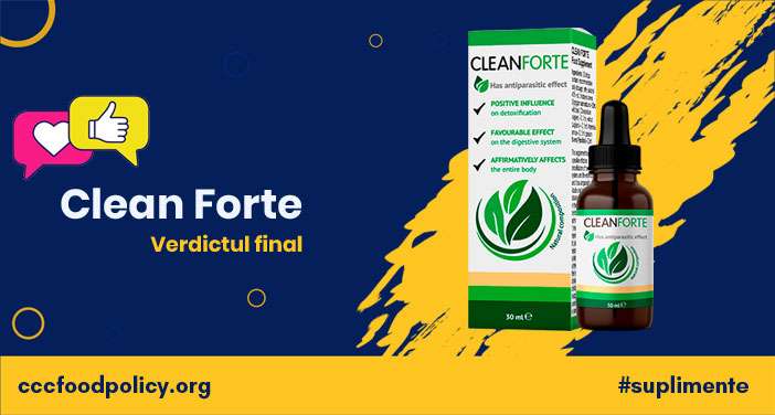 Clean Forte: Preț, Prospect, Păreri, Forum, Farmacii - CCC Food Policy
